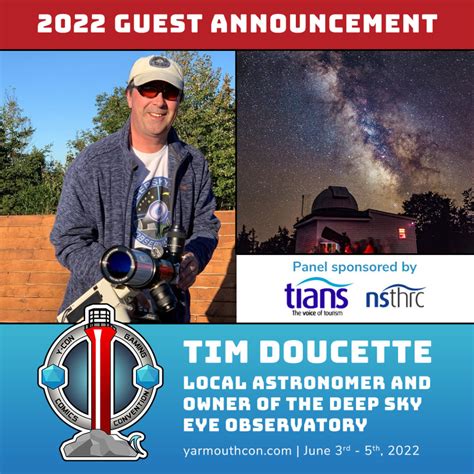 First Guest Announcement Y Con Welcomes Tim Doucette Local Astronomer