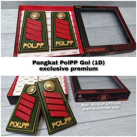 Jual Tanda Pangkat Polpp Golongan 1d Juru Tingkat I Premium Shopee