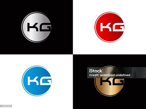 Kg 원 모양 편지 디자인 0명에 대한 스톡 벡터 아트 및 기타 이미지 0명 디자인 모던 양식 Istock