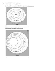 Contour Interval Homework Docx Contour Interval Homework Questions What Is The Contour
