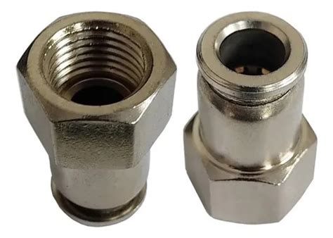 Conector Pneumático Reto Femea Metalica 8mm X Rosca 1 8 Bsp MercadoLivre