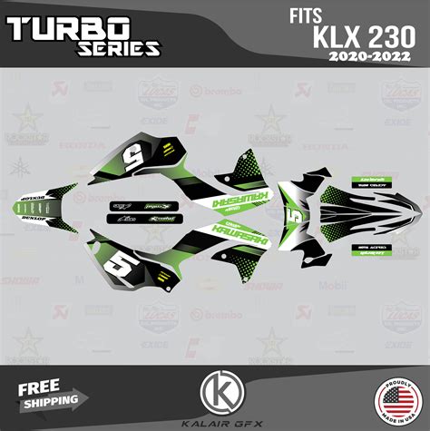 Kalair Gfx Graphics Kit For Kawasaki Klx230 2020 2024 Turbo Series