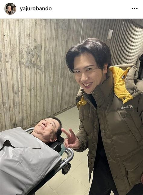 長男が婚約発表の坂東彌十郎、尾上松也とシュールな共演ショット「面白すぎて咳き込みました笑」の声 スポーツ報知