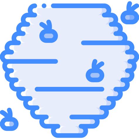 Bee Hive Basic Miscellany Blue Icon