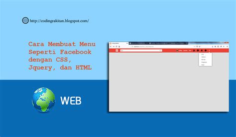 Cara Membuat Menu Seperti Facebook Dengan CSS Jquery Dan HTML