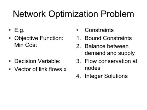 Transportation Network Analysis And Optimization Pptx Computer