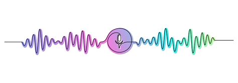 재생 버튼이 있는 음악 플레이어 사운드바의 연속 선 그리기 오디오 및 음파 음성 메시지를 간단한 선형 스타일로 녹음합니다 편집 가능한 획 낙서 벡터 그림 음파에 대한 스톡