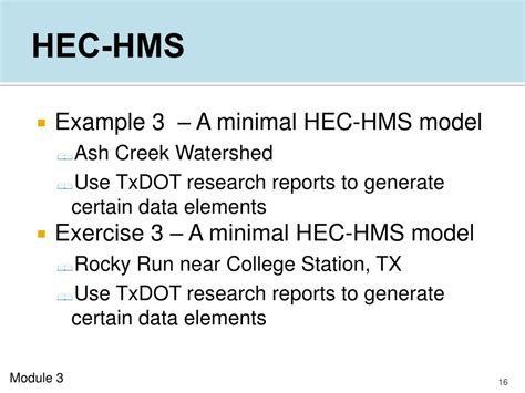 Ppt Watershed Modeling With Hec Hms Module 3 Elementary Hec Hms Model Powerpoint Presentation
