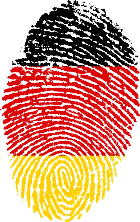 Sidik Jari Bendera Jerman Png Transparan Stickpng