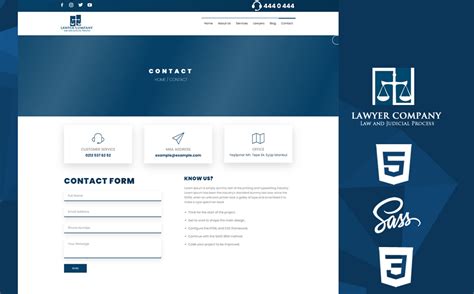lawyer company html5 css3 theme website template