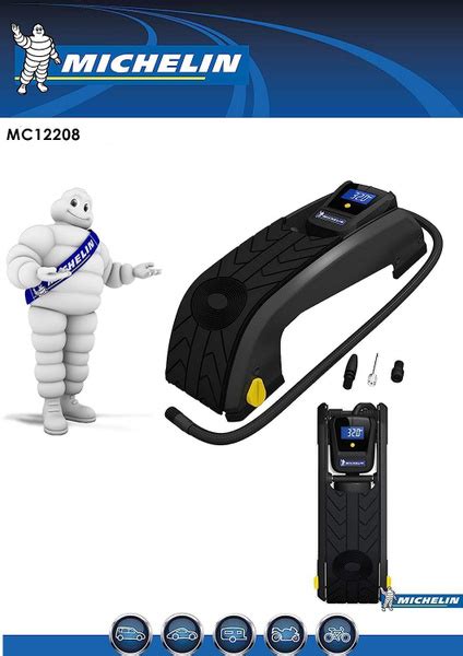 Насос Ножной С Манометром Michelin Одноцилиндровый Michelin арт. 12208 ...