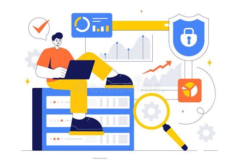 Cyber Threat Analysis Vector Illustration Featuring Vulnerability Management And Information