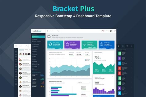 Bracket Responsive Bootstrap 4 Dashboard Template Clean And Modern Responsive Bootstrap 4