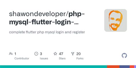 Github Shawondeveloper Php Mysql Flutter Login Register Complete Flutter Php Mysql Login And