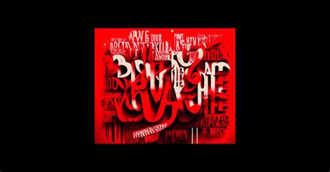 Red Art Typefaces Enhancing Readability And Communication Through