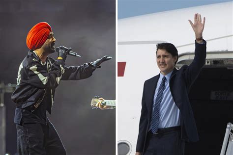 Justin Trudeau Canadian Pm Justin Trudeau Visits Diljit Dosanjh Ahead