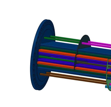 金属列管式热交换器 Step 模型图纸下载 懒石网