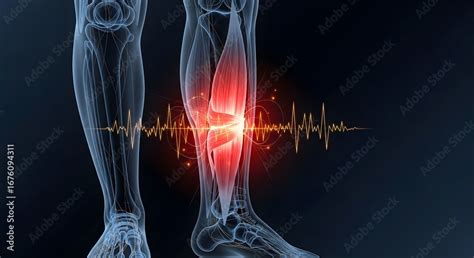 Detailed 3d Visualization Of Foot Nerve Pain And Leg Cramps With