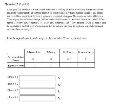 Solved Enter The Expected Count Fo Each Category Chegg