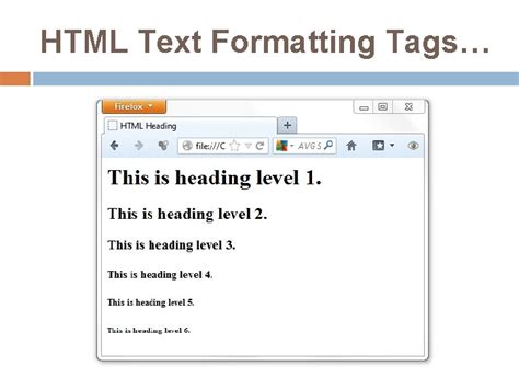 chapter two html tags 1 basic html tags