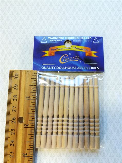 Dollhouse Miniature Spindles Stair Balusters 112 Scale 2 Etsy