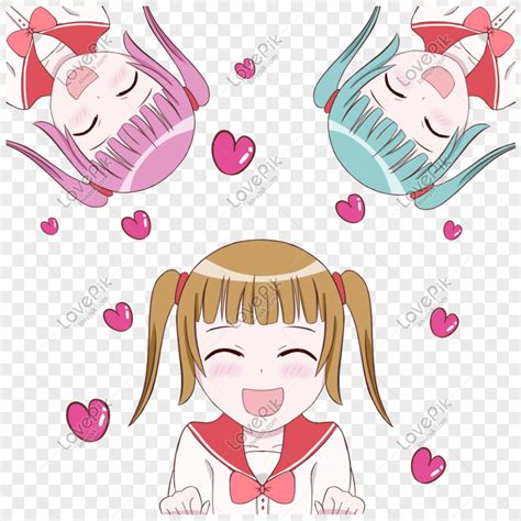 여름 휴가에 행복 소녀 Png 일러스트 무료 다운로드 Lovepik