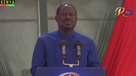 Raila Speech Today After Azimio Maandamano Wednesday Youtube