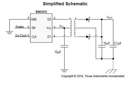 sn6505b what s the absolute maximum ratings peak output switch current