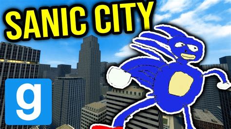 Sanic In City Gmod Nextbot Youtube