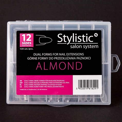 120 Moldes Tips Silicona Gel Y Polygel Almendra Claresa LIMPER