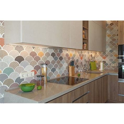 Faianta Gresie Scale Gloss Patchwork 30 7 X 30 7 Cm Realonda Interior De Cocina Escamas De