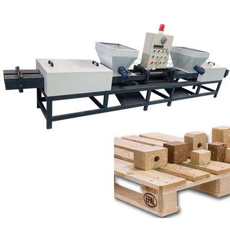 Compressed Wood Pallet Block Machine Sawdust Wood Block Extruder Pallet
