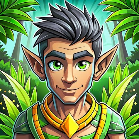 Premium Vector A Poster Of A Man With A Green Eyes And A Yellow