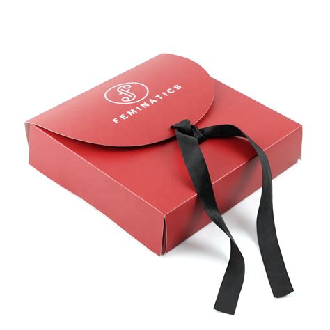 Underwear Packaging Box Cardboard Paper With Custom Logo And Ribbon