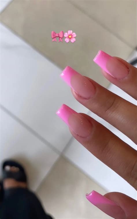 French Tip Acrylic Nails Classy Acrylic Nails Short Square Acrylic