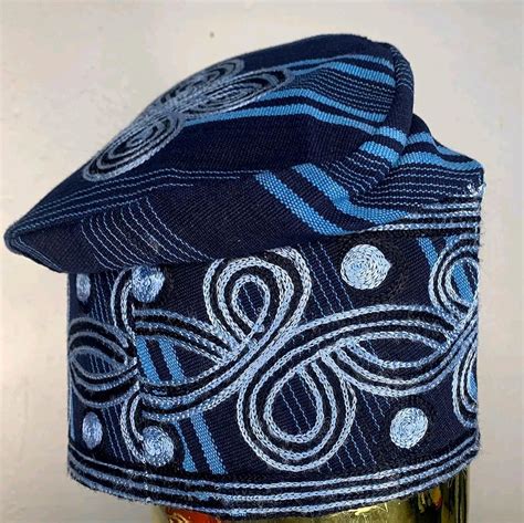 Aso Oke Cap Yoruba Fila Hat Wedding Cap Traditional Fila Cap Africa