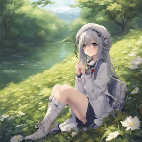 Anime Girls In Nature Photo By Tunetea On Deviantart