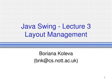 PPT Java Swing Lecture Layout Management PowerPoint Presentation ID