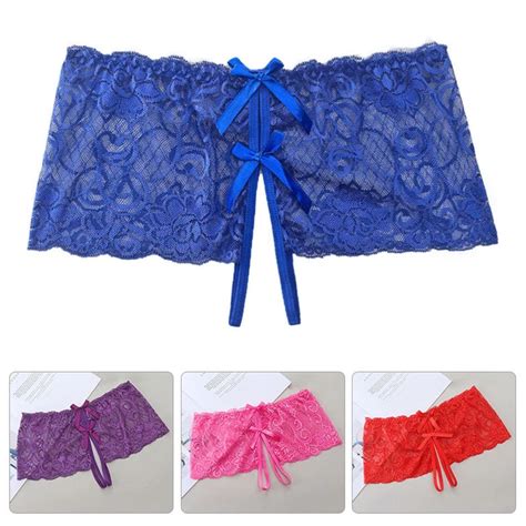 Women Sexy Panties French Knickers Open Crotch Underpants Crotchless Lace Briefs Eur 2 90