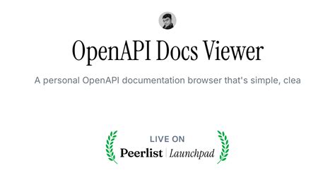 OpenAPI Docs Viewer Peerlist