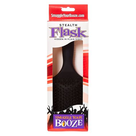 Black Hair Brush Stealth Flask Icing Us