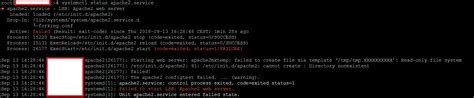 Server Can T Start Apache On Debian Stack Overflow