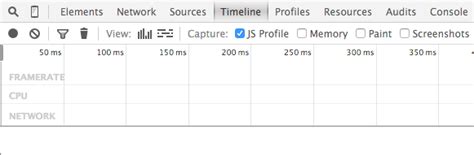 JavaScript Profiling Y Chrome Timeline