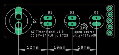 GitHub JChristensen Ac Timer Panel Small PCB To Support Switch And LEDs For AC Timer Project