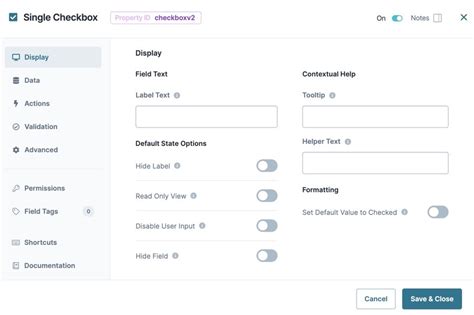 Single Checkbox Component