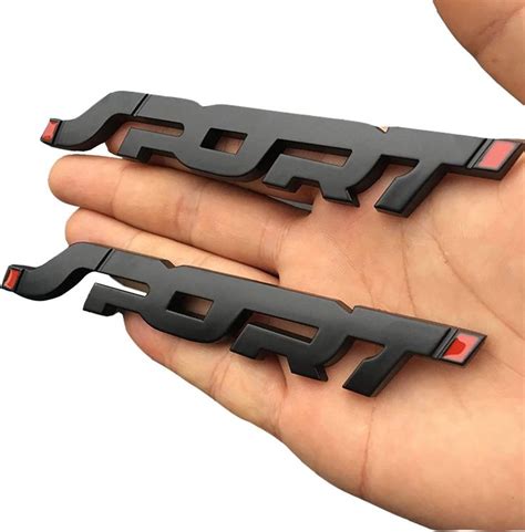 2pack Metal Car Sport Sticker Huapx 3d Premium Car Side Fender Rear