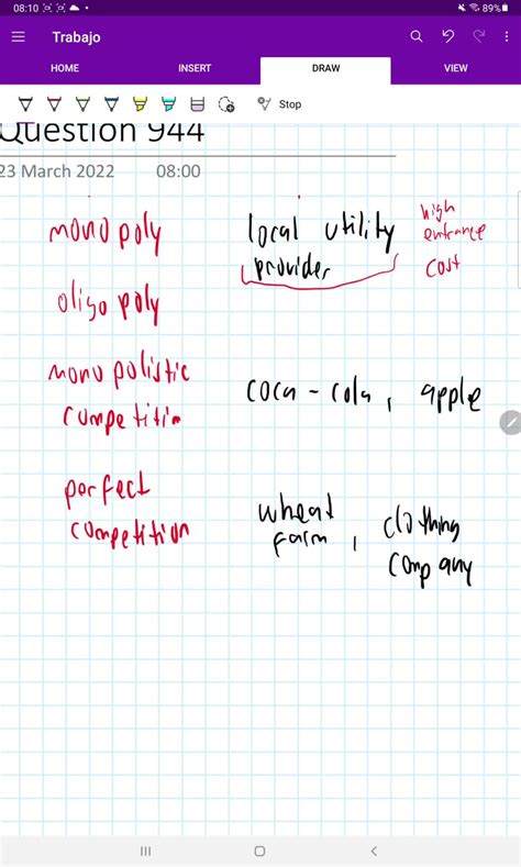 SOLVED Market Structure Classification Think About A Firm That You Have Done Business With