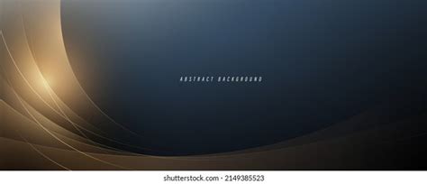 Abstract Gold Curve Background Modern Futuristic Stock Vector Royalty Free 2149385523