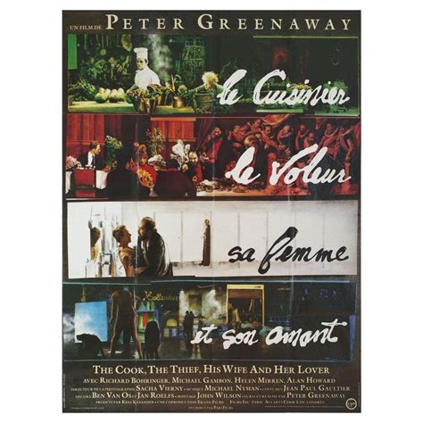 Cook The Thief His Wife And Her Lover 1990 French Grande Film Poster