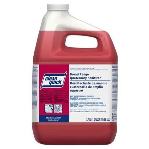 Clean Quick Broad Range Quaternary Sanitizer Liquid Closed Loop 1 Gallon Hd Supply